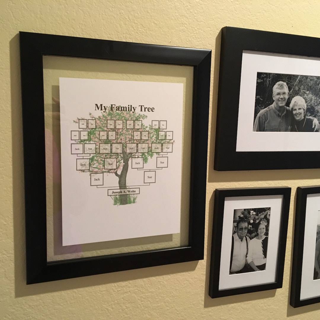 Family Tree- Digital Download Template- Great in Scrapbooking or School ...