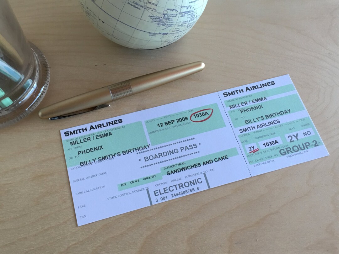 Airplane Party Invitation or Gift Card- Editable Digital Download- Also ...