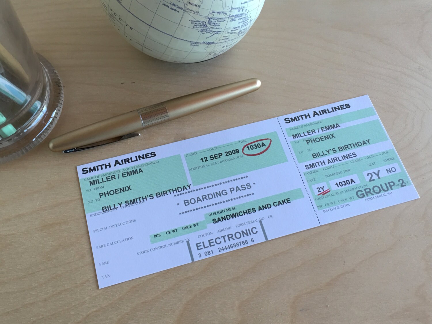 Airplane Party Invitation or Gift Card- Editable Digital Download- Also ...