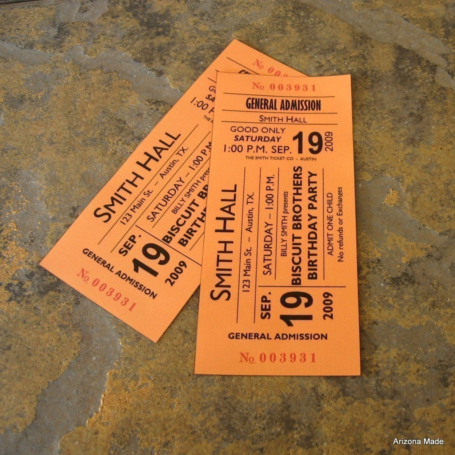 Concert Ticket Party Invitation or Gift Card- Digital Download - Etsy