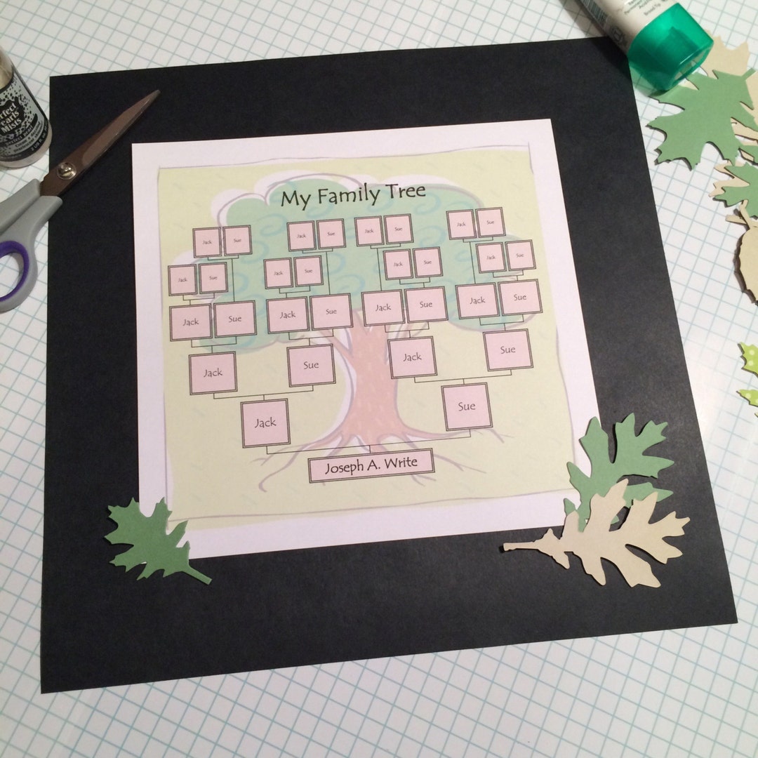 Family Tree- Digital Download Template - Etsy