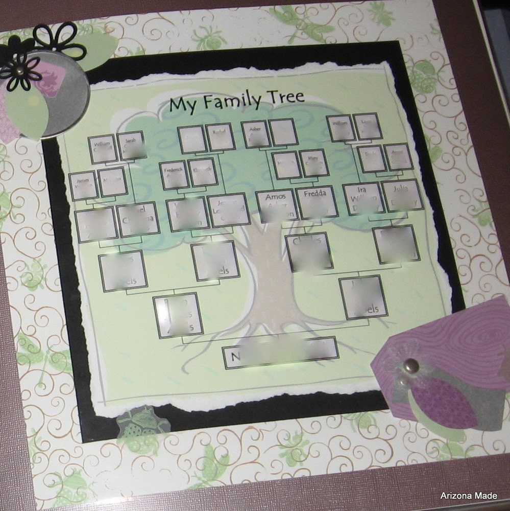 Family Tree- Digital Download Template - Etsy