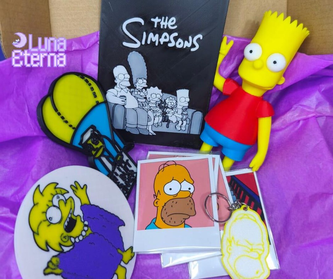 The Simpsons Surprise Box | Figure, Coaster, Keychain, Poster, 3d Print ...