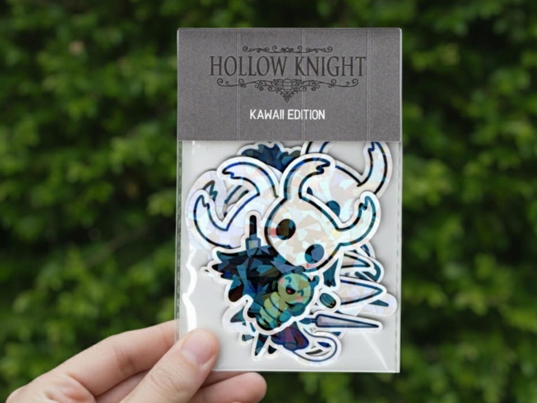 Hollow Silksong Stickers With Holographic Finish | Pack of 9 Gamer ...