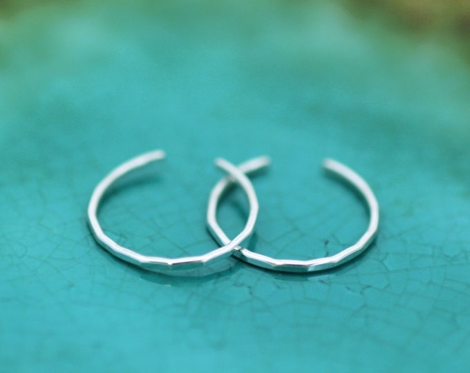Thin Toe Rings - Set of 2 Sterling Silver - Etsy