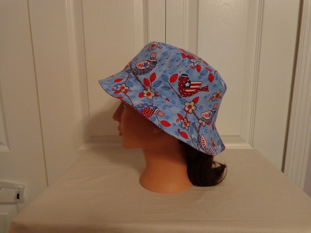 Patriotic Reversible Bucket Hat Size Md. - Etsy