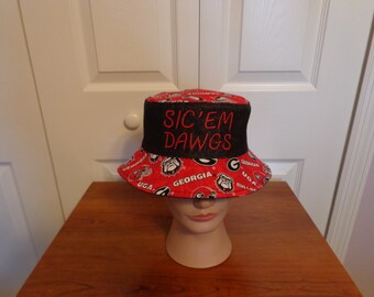 Georgia Bulldogs Bucket Hat - Etsy
