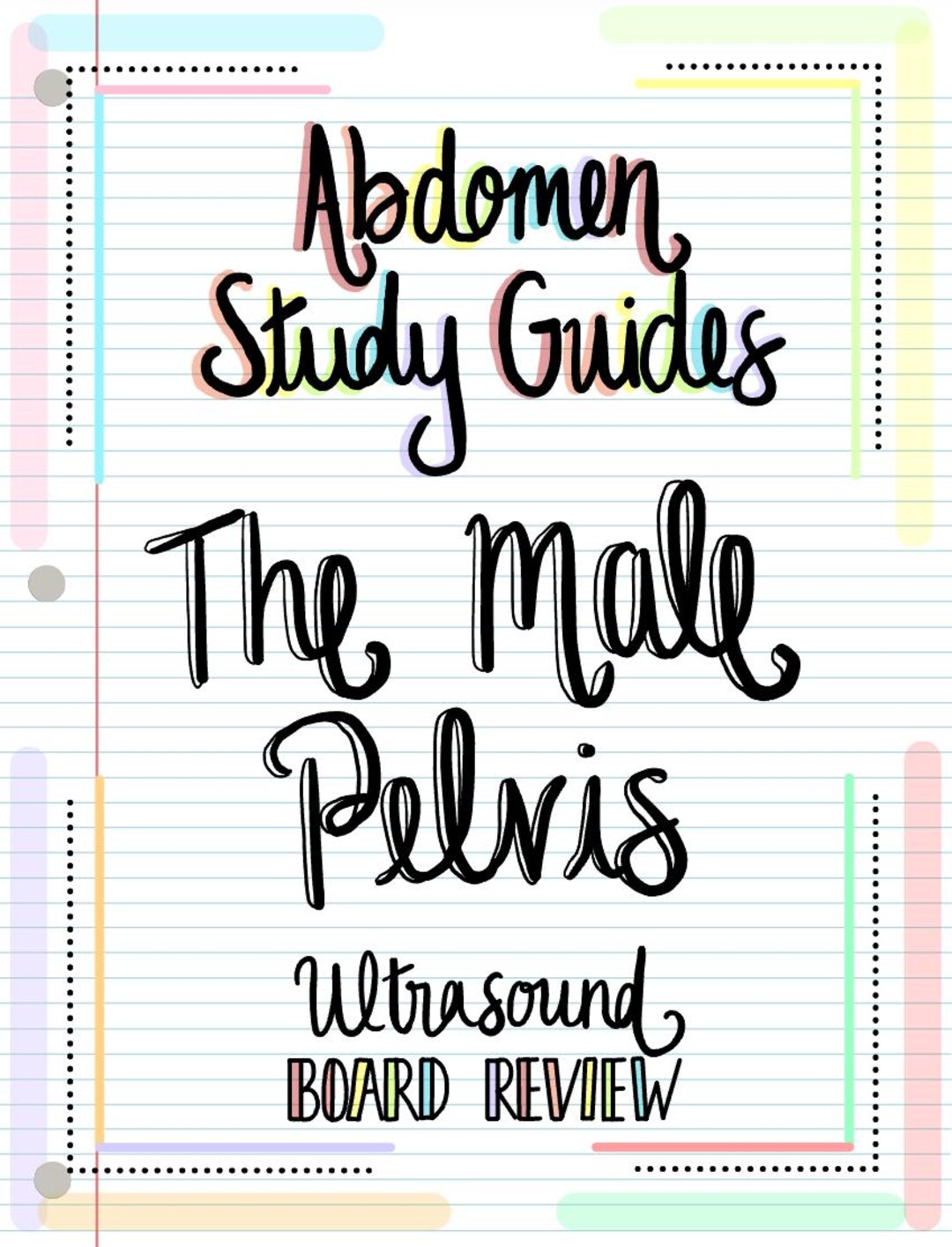 Male Pelvis Study Guide - Etsy