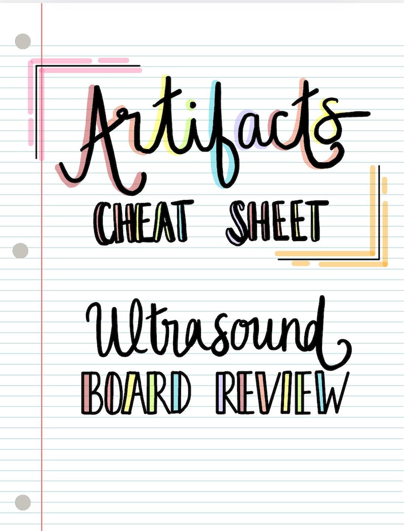 Artifacts Cheat Sheet - Etsy