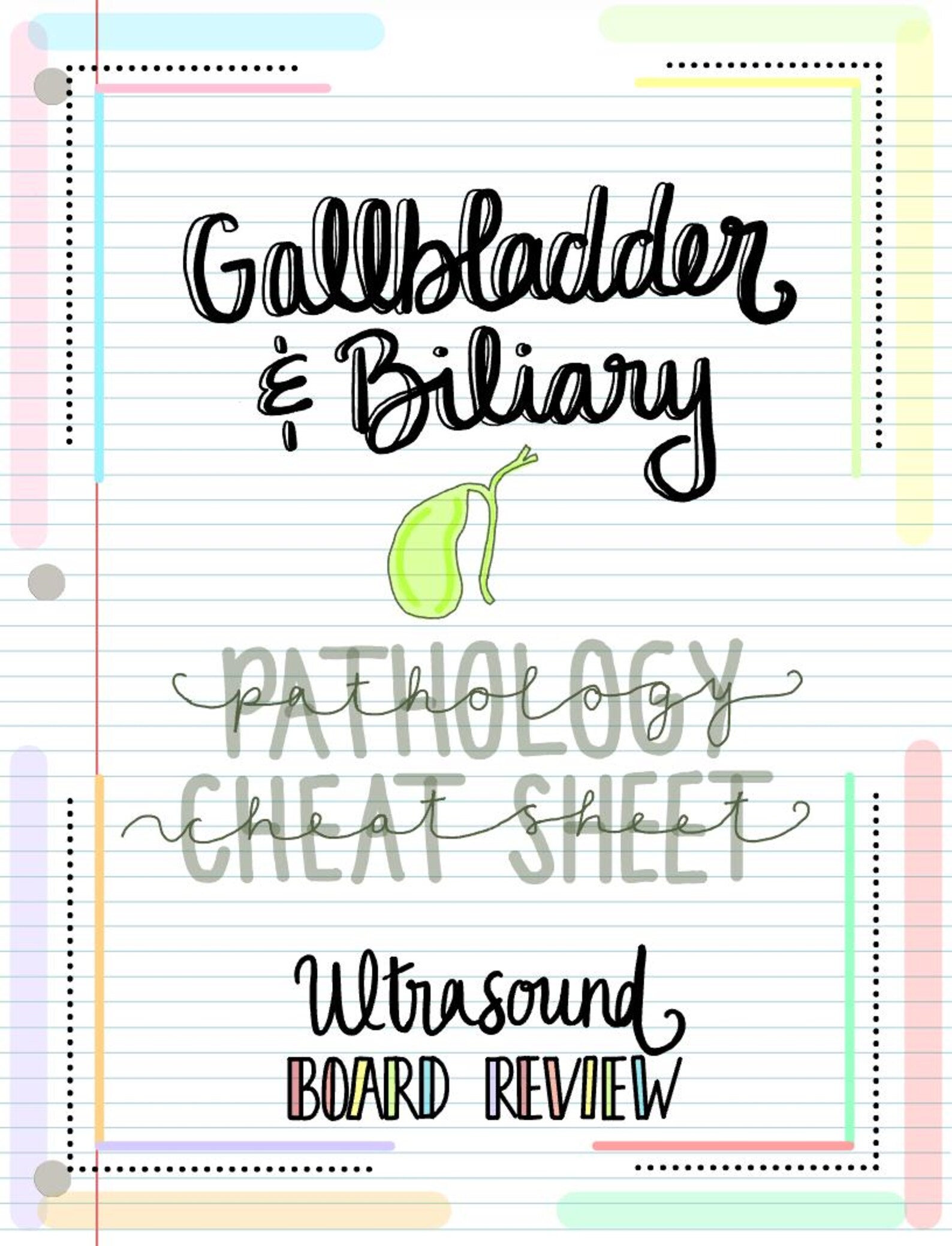 Pathology Cheat Sheet: Gallbladder and Biliary - Etsy