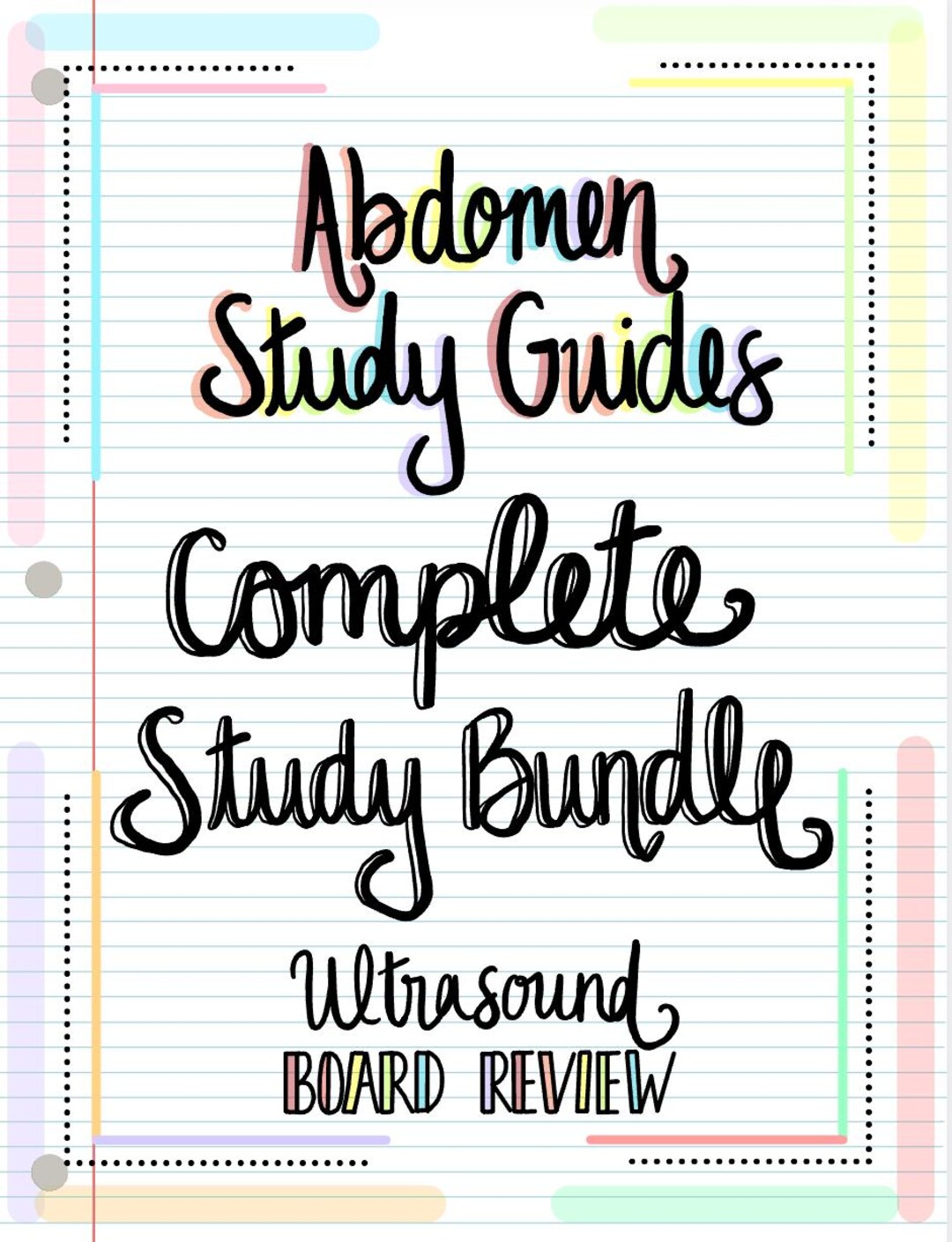 ARDMS Abdomen Board Complete Study Bundle - Etsy