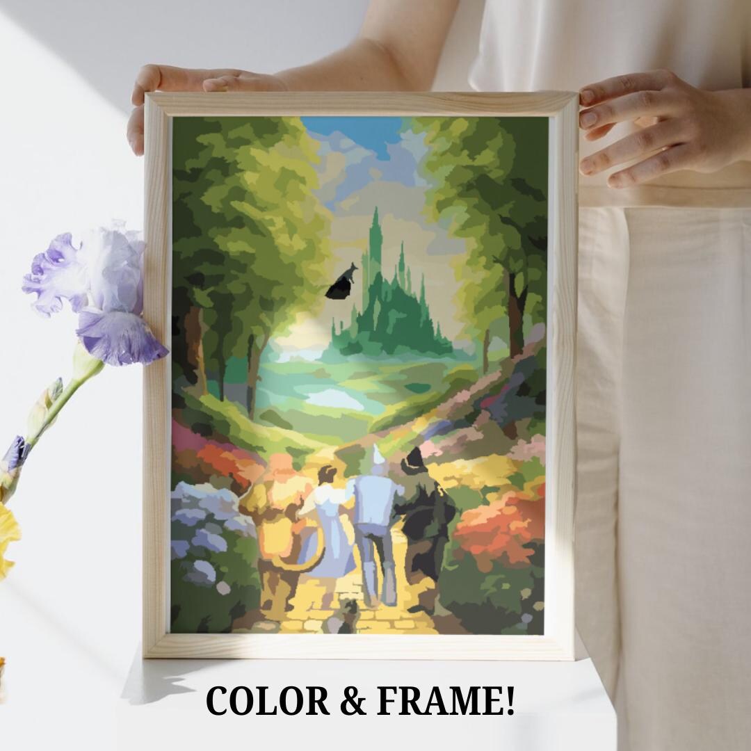 Color by Numbers for Adults / Wizard of Oz /the Wicked / Printable ...