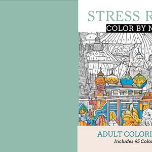 Printable Color by Number: Stress Relief Coloring Book for Adult (with ...