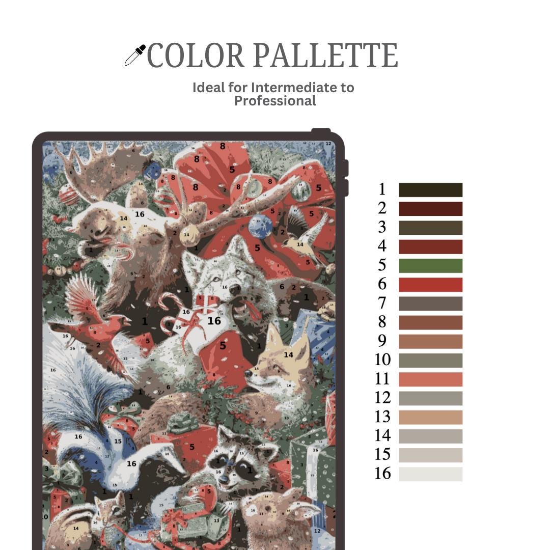 Digital Download Color by Number, Stress Relief Coloring Pages for ...