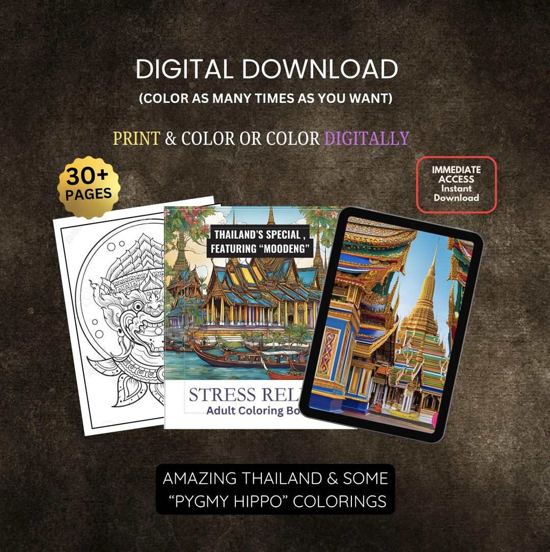 Stress Relief Coloring Book Bundle Printable for KDP Interior / Special ...