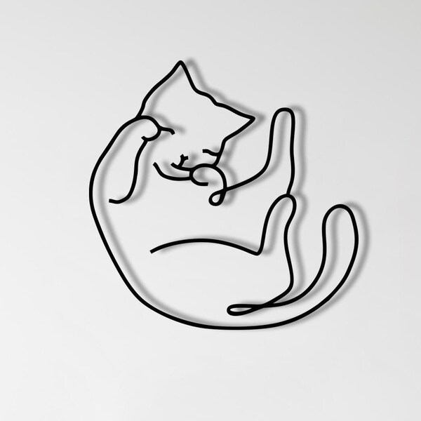 Cat Dxf , Svg , Png , Files , Cat , Wall , Art , Cut , File ...