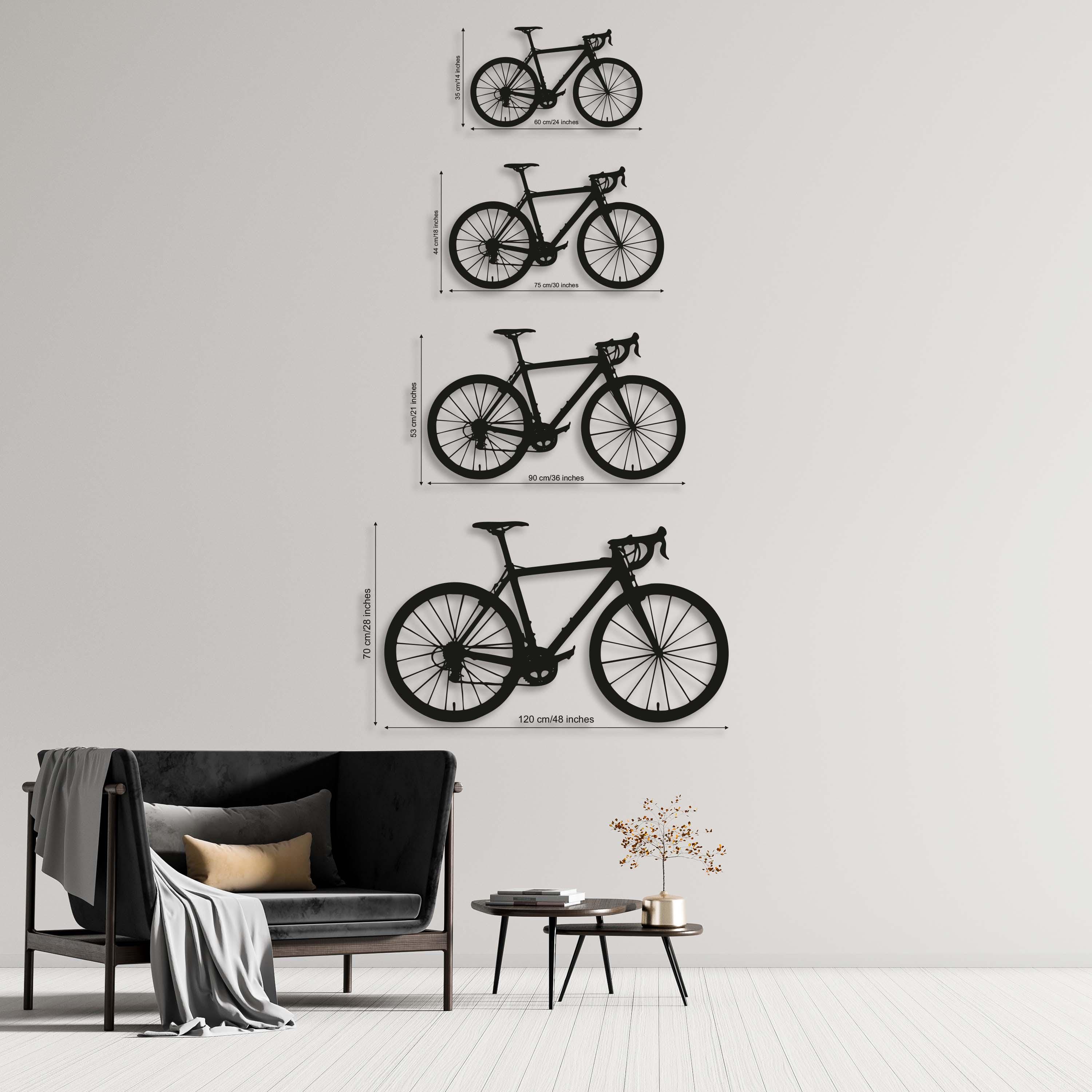 Bike Metal Decor Wall Art Metal Wall Decor Cycling Wall Art Trendy Wall Art Bicycle Metal Decor ...