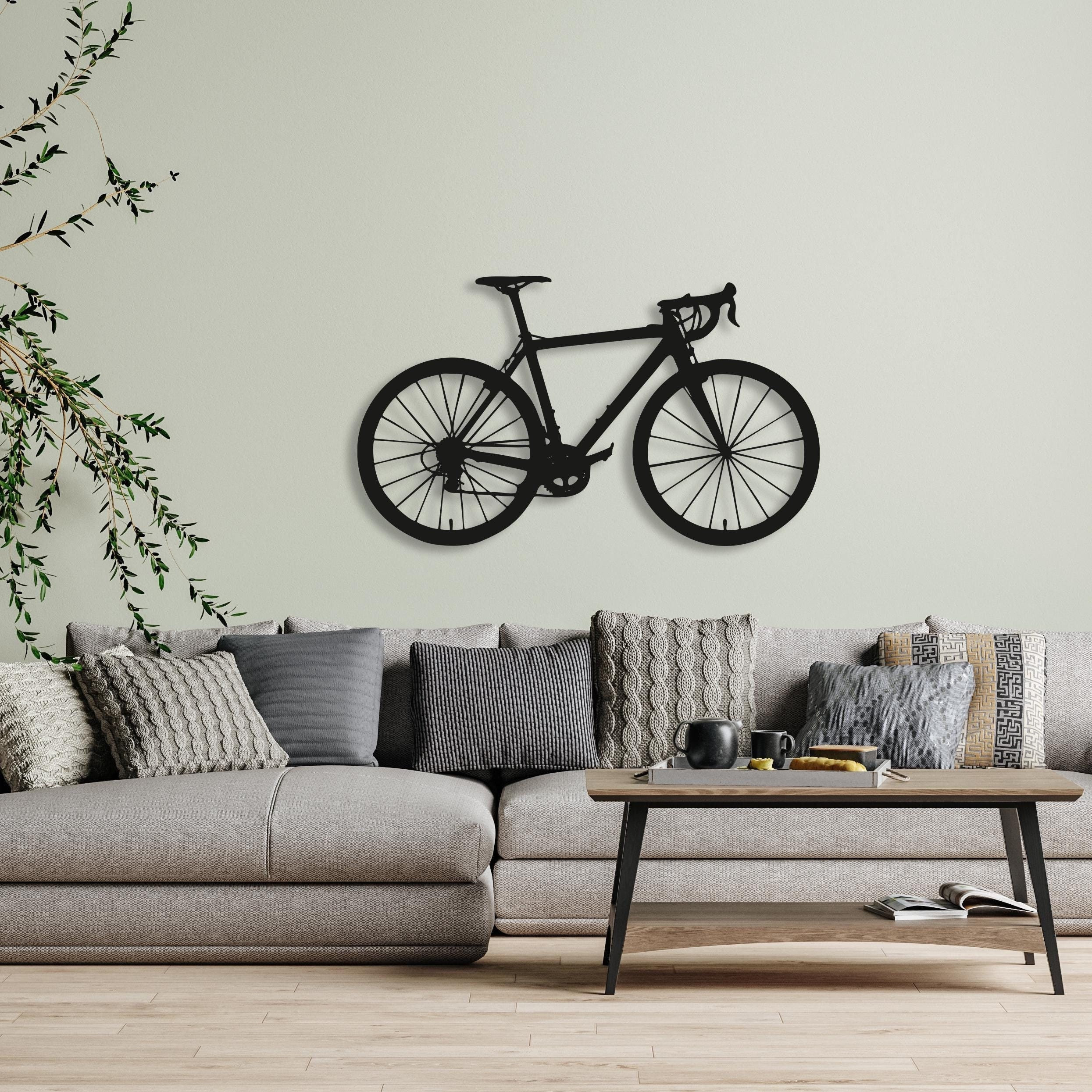 Bike Metal Decor Wall Art Metal Wall Decor Cycling Wall Art Trendy Wall ...