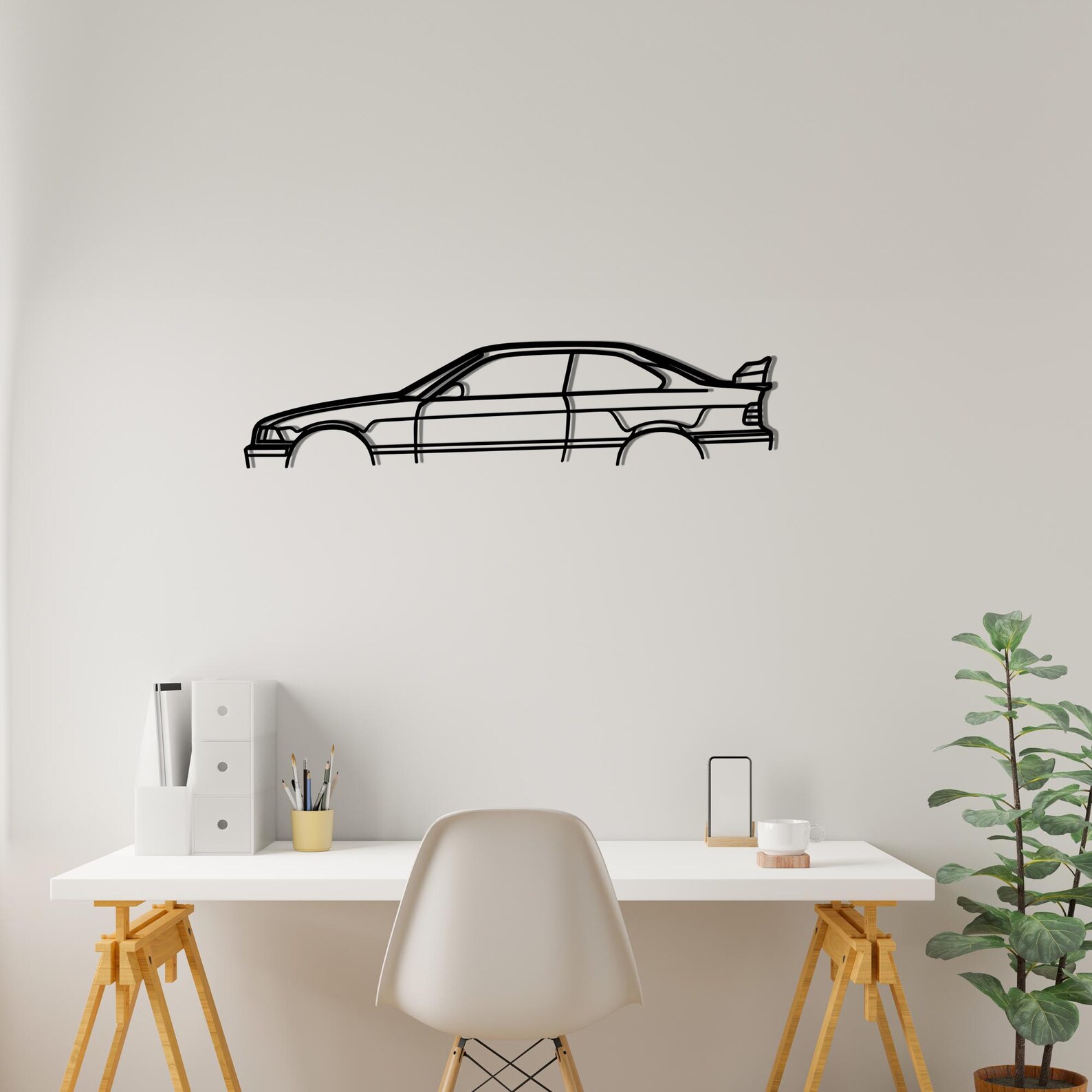 Bmw E36 M3 Race Decals, Metal Car Wall Art, Car Garage Wall Decor, Man ...