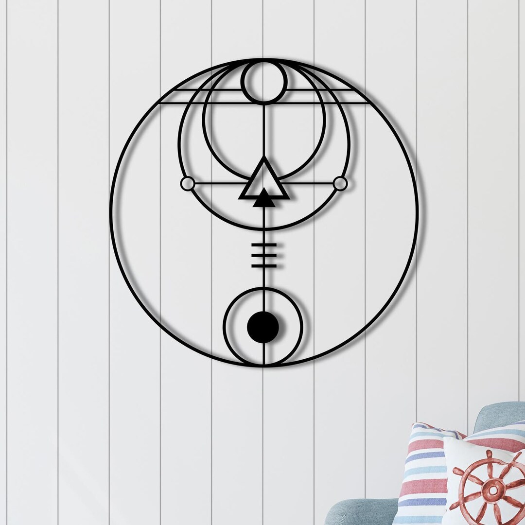 Astrology Zodiac Wall Art Decor Metal Zodiac Geometric Art ...