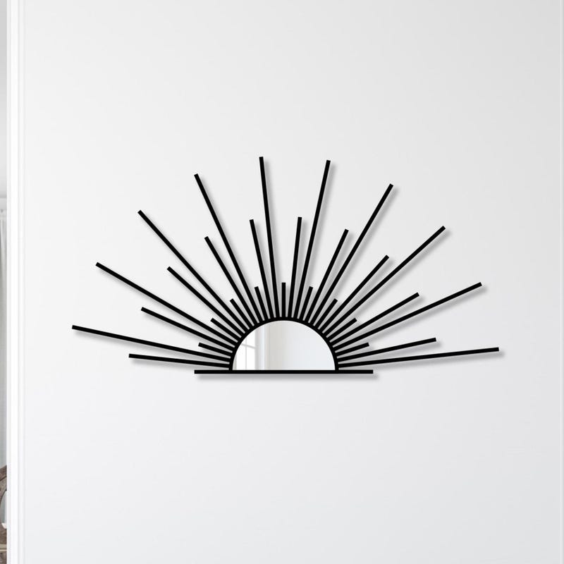 Boho Sun Wall Art Mirror - Etsy UK