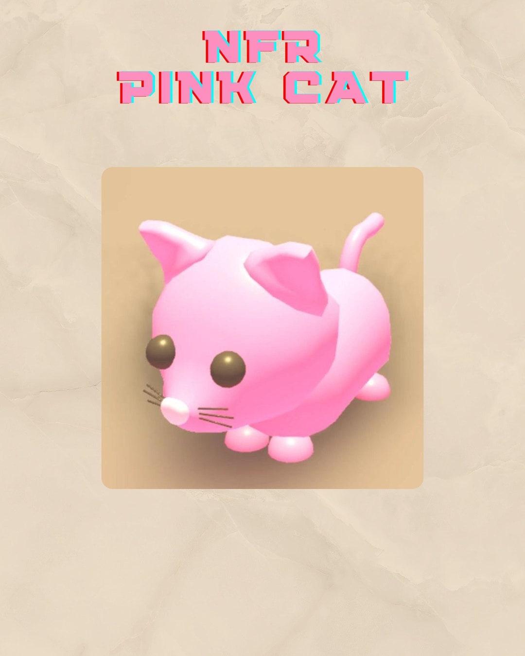 Neon Fly Ride NFR Pink Cat Adopt Me Pets - Etsy