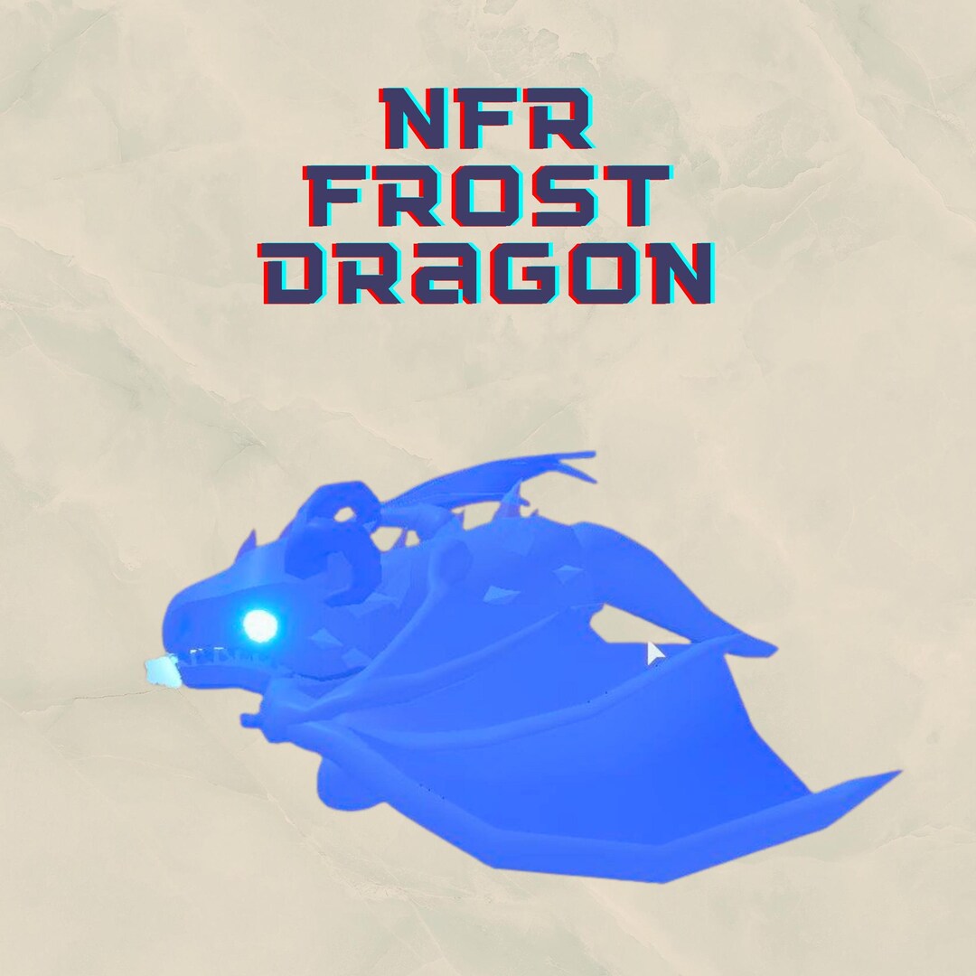 Neon Fly Ride NFR Frost Dragon Adopt Me Pets - Etsy