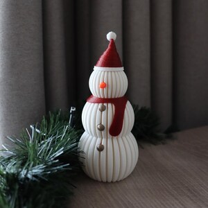 Modern Female Snowman Figurine, Christmas Decor - Etsy