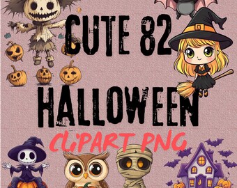 Cute Kawaii Halloween Clipart Instant Download Commercial Use - Etsy