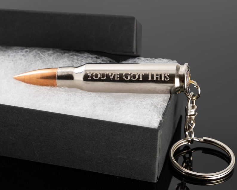 Bullet Keychain .223 / 5.56mm - Personalized and Engraved With Your ...