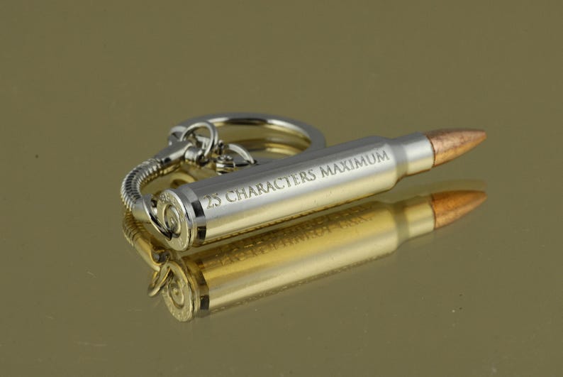 Bullet Keychain .223 / 5.56mm - Personalized and Engraved With Your ...