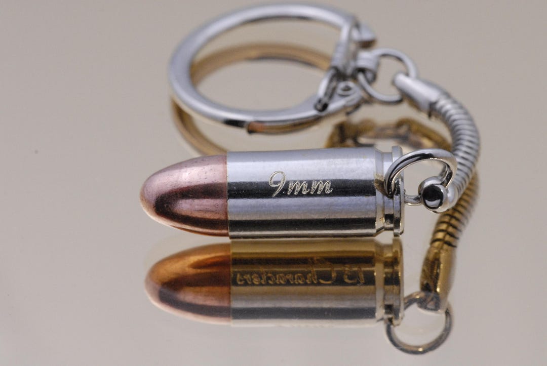Bullet Keychain 9mm - Personalized and Engraved With Your Text ...