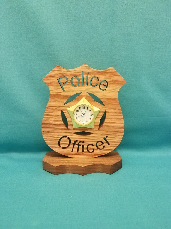 Law Enforcement Gift Police Badge Wood Scroll Saw Police | Etsy