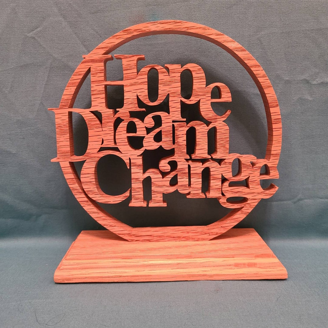 Hope, Dream , Change Word Art - Etsy
