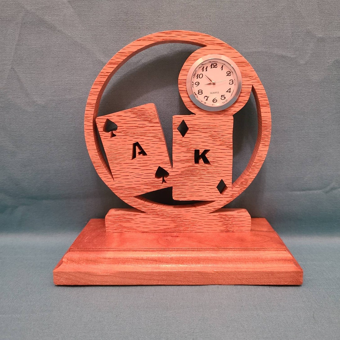 Ace and King Card Clock - Etsy