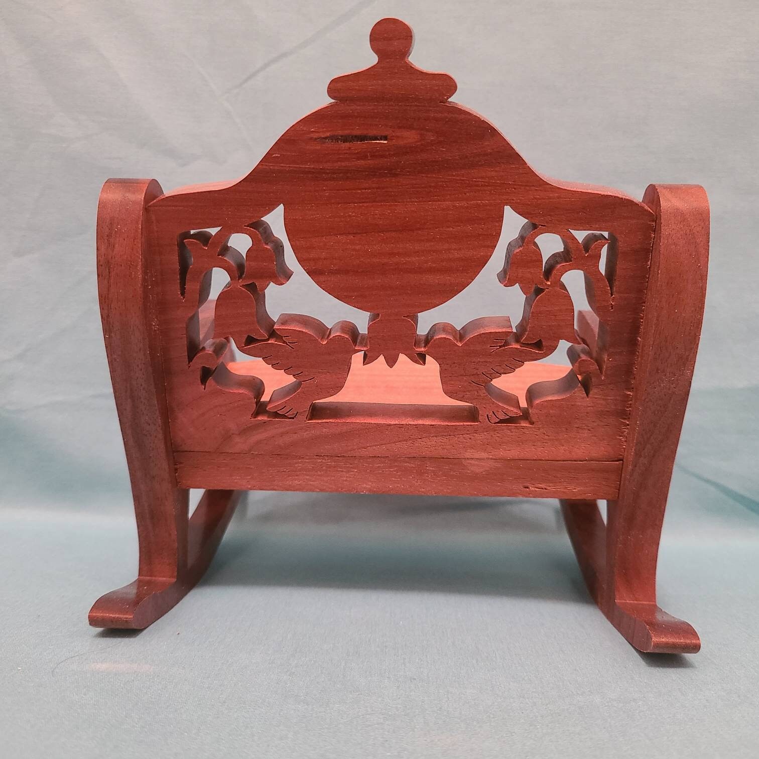 Rocking Chair Clock Cut From Walnut With a Scroll Saw - Etsy