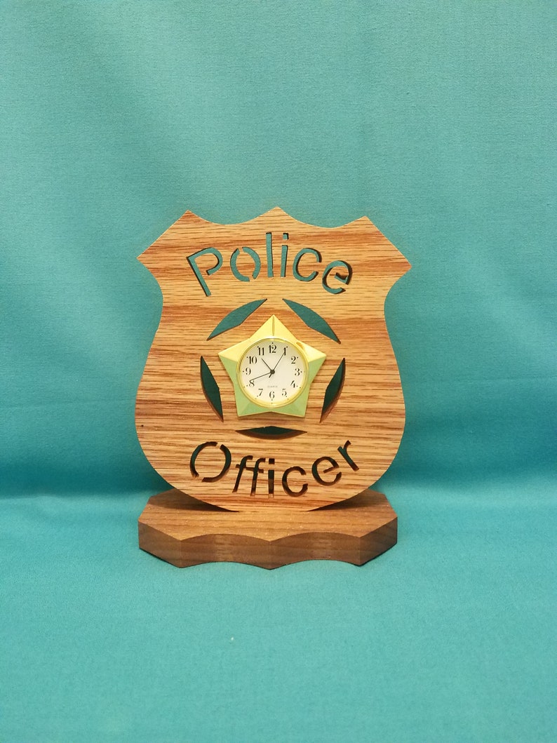 Law Enforcement Gift Police Badge Wood Scroll Saw Police - Etsy