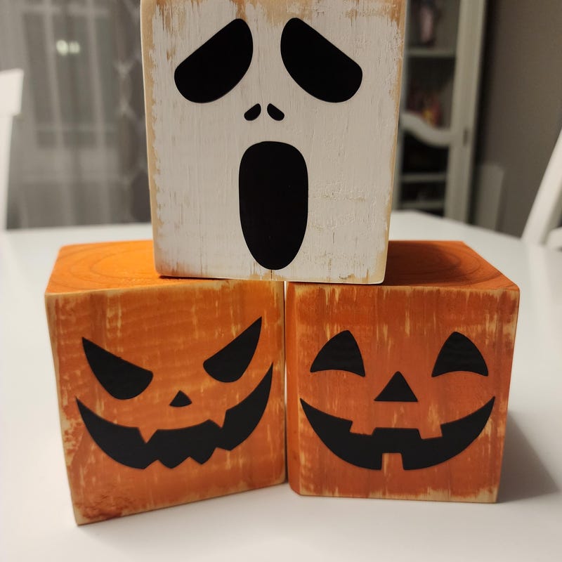 Halloween Blocks - Etsy