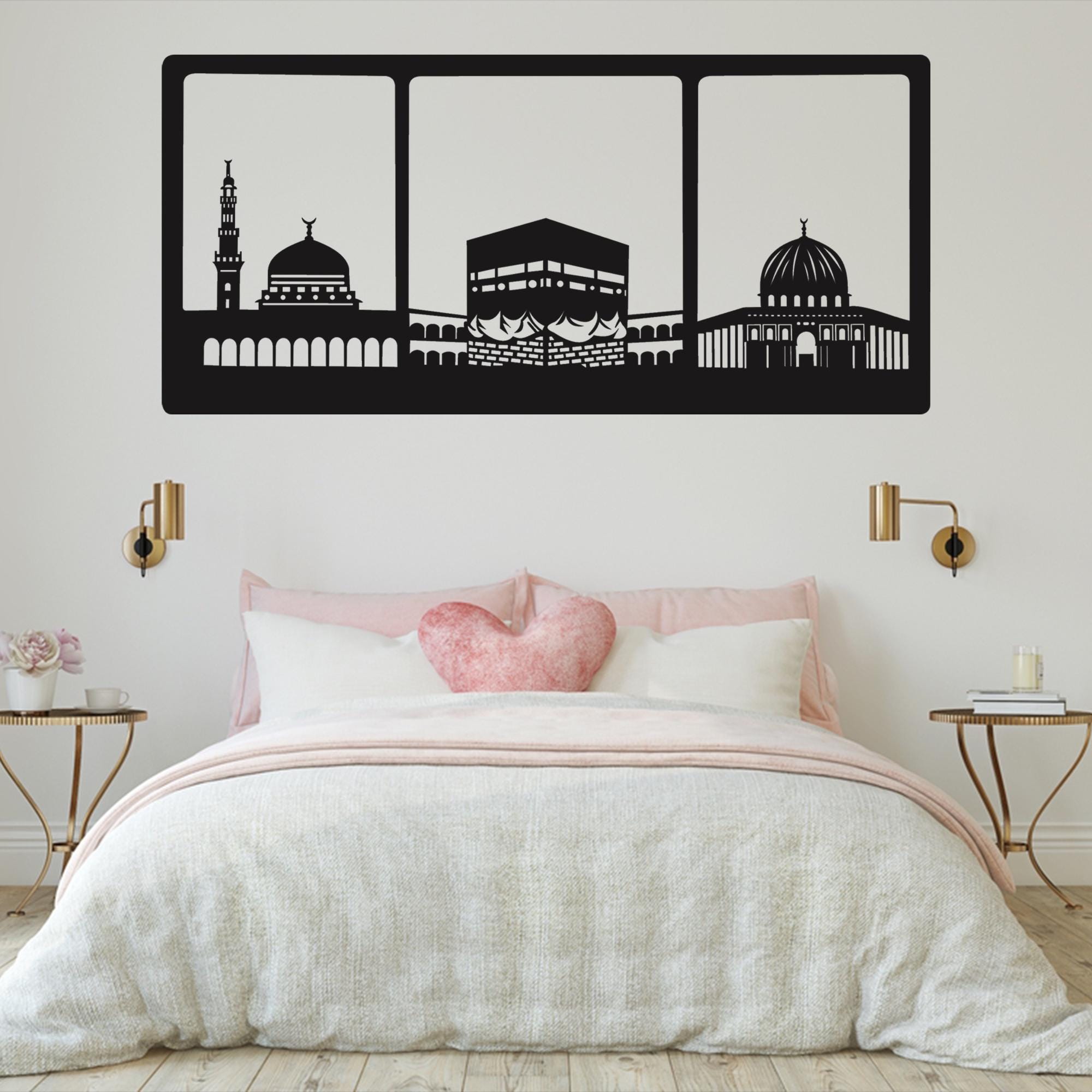 Kaaba & Masjid Al-nabawi Metal Wall Art – Islamic Home Decor Gift - Etsy