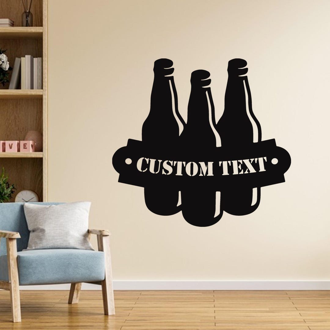 Custom Beer Metal Wall Art: Personalized Bar Sign, Man Cave Decor - Etsy