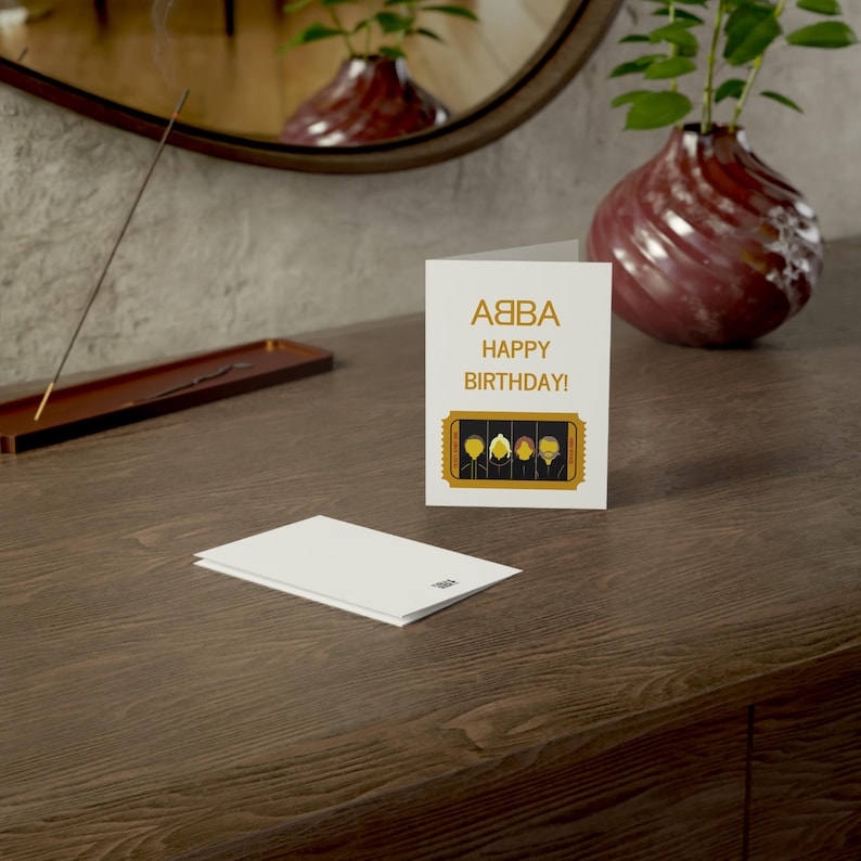 Abba Voyage Birthday Card: Ticket Style Insert - Etsy