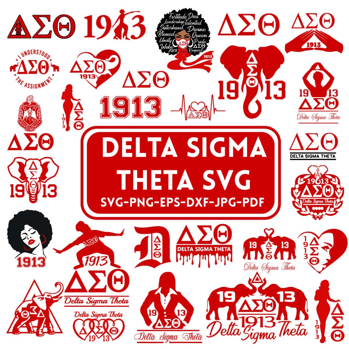 Delta Sigma Theta Svg- Png Bundle,delta Sigma Theta Sign,delta Sigma ...