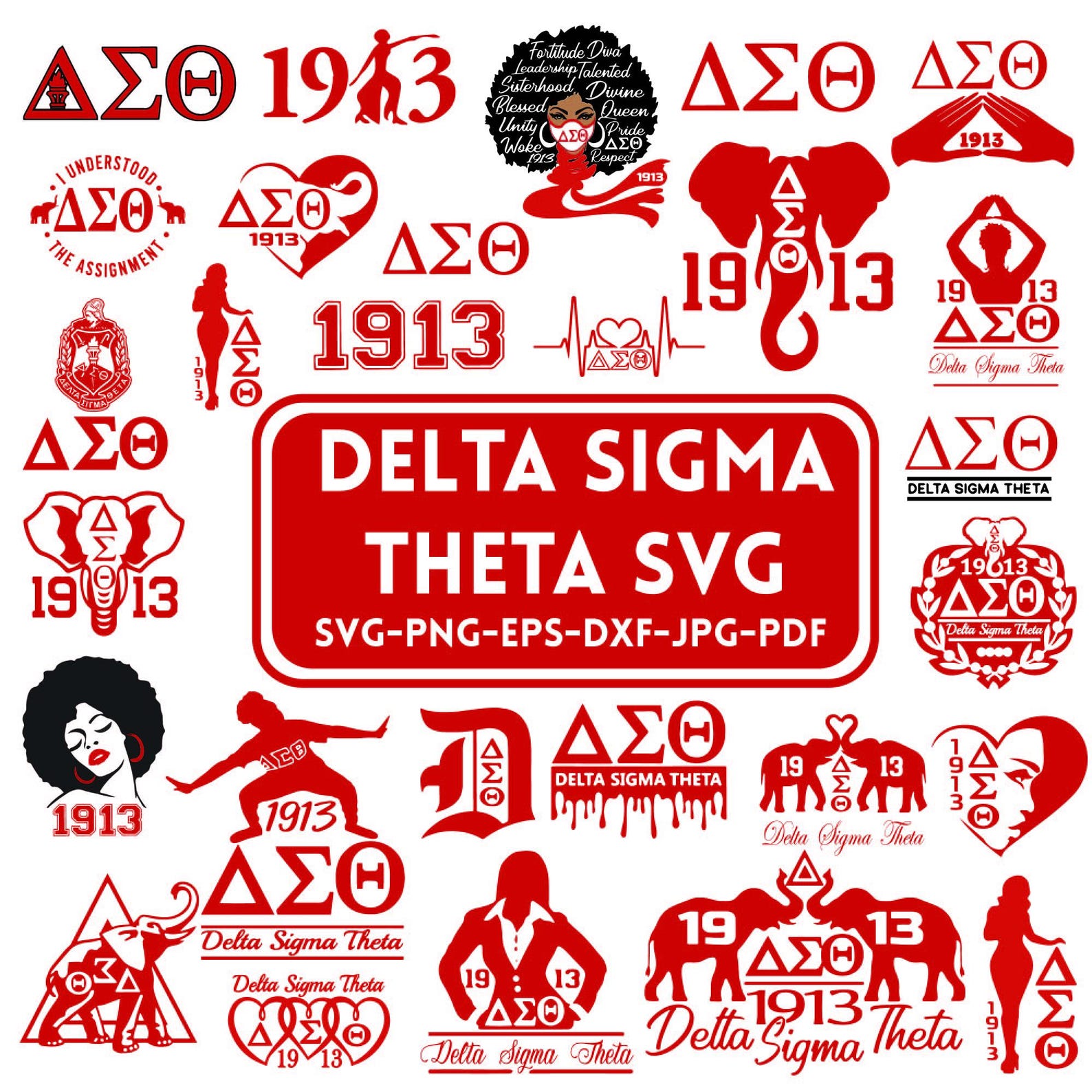 Delta Sigma Theta Svg- Png Bundle,delta Sigma Theta Sign,delta Sigma ...