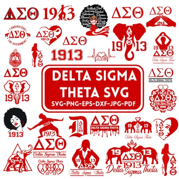 Delta Sigma Theta Sorority Logo - Etsy