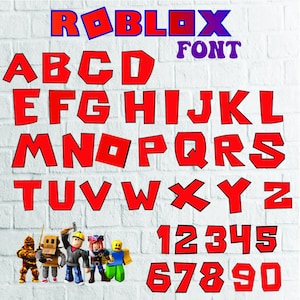 Roblox SVG | Roblox Alphabet PNG| Roblox Font | Digital Download ...