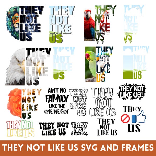 They Not Like Us Svg - Etsy