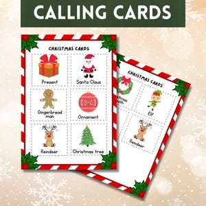 Christmas Bingo Game for Kids, Christmas Party Game, Christmas Family ...