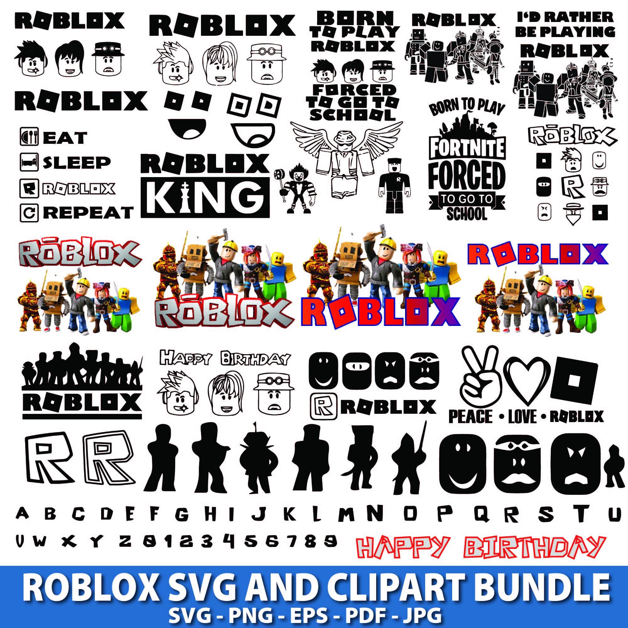Roblox Svg Bundle, Robot Svg, Gaming Svg Files for Cricut, Roblox Png ...