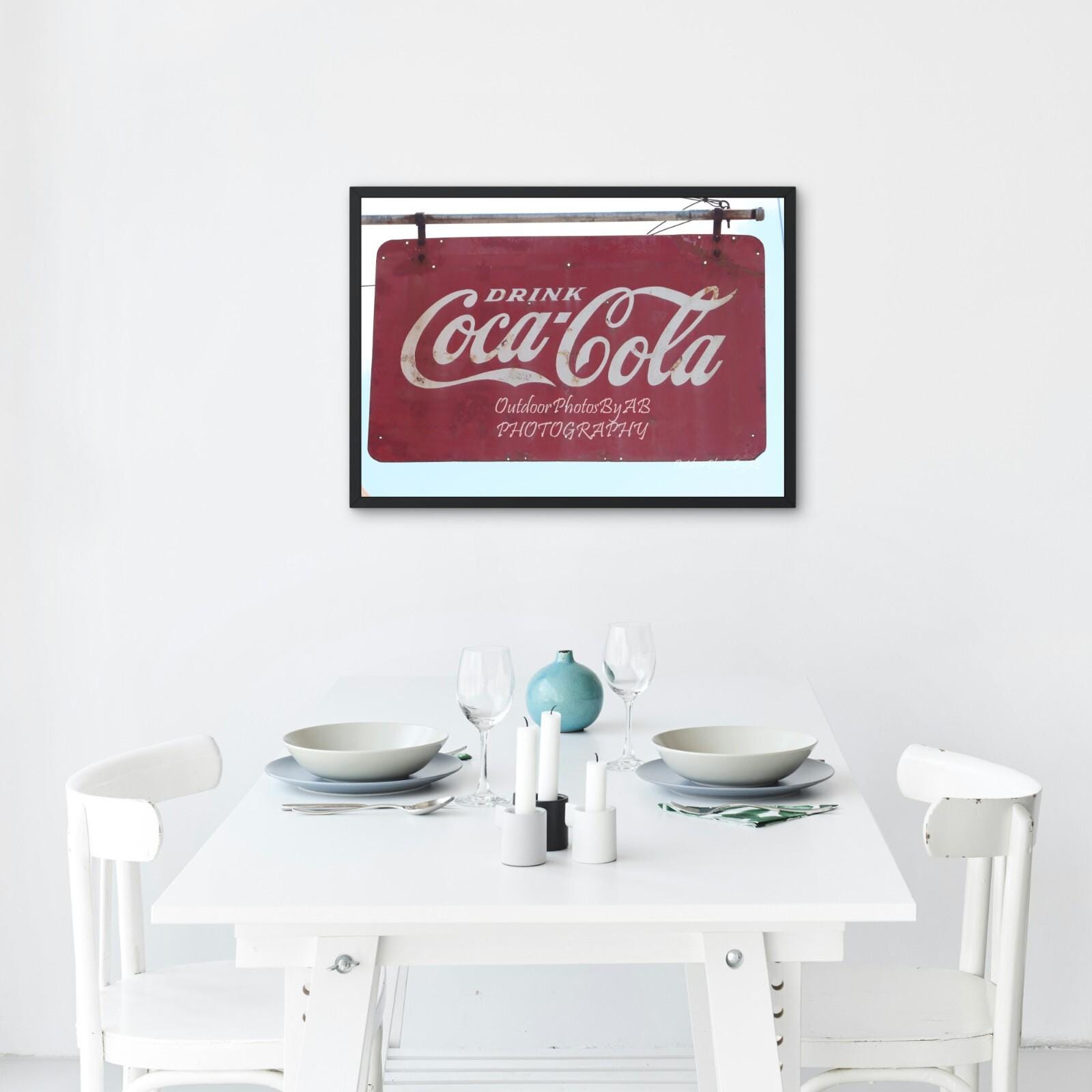 Vintage Coca Cola Sign, Coke Sign, Outdoorphotosbyab, Instant Download ...