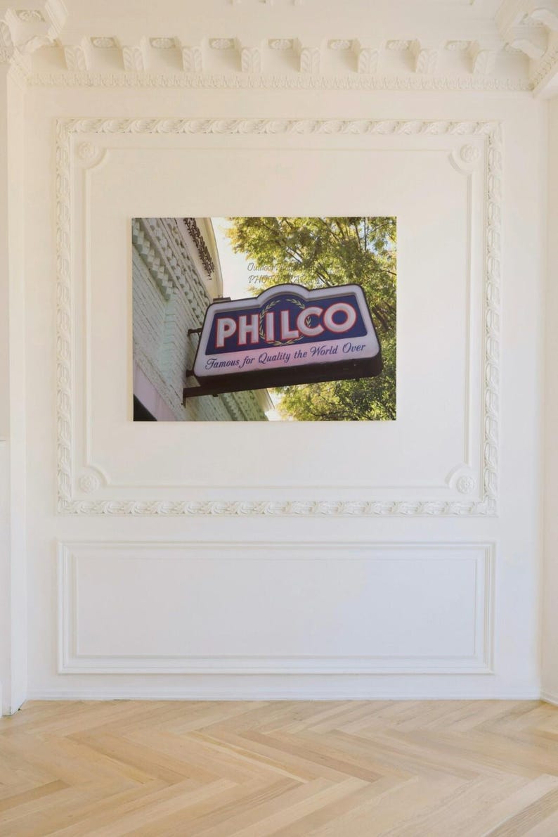 Vintage Philco Sign, Philco Was a Pioneer in Producing Batteries ...